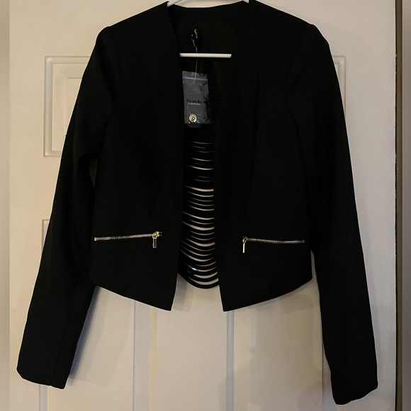 bebe | Jackets & Coats | Bebe Blazer With Ladder Like Back Design ...